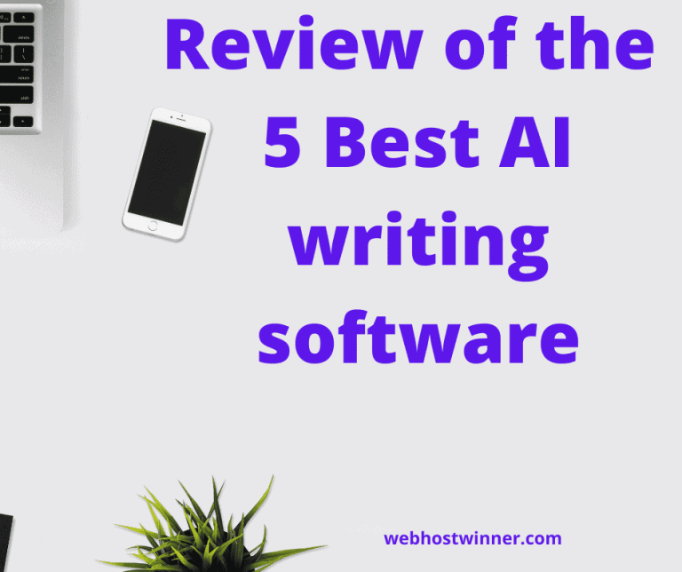Review Of The 5 Best AI Writing Software (in 2025) | Webhost Winner