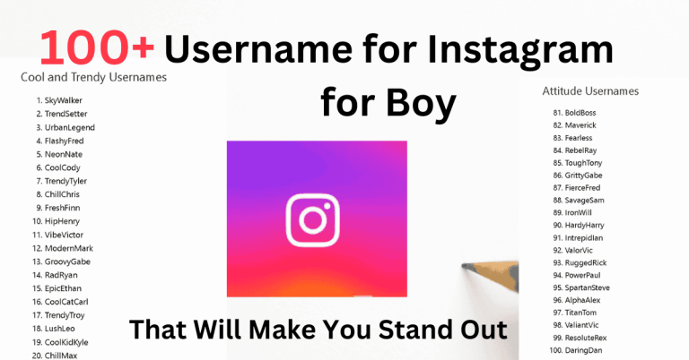 100+ Username For Instagram For Boy: Cool, Creative, And Unique Ideas ...