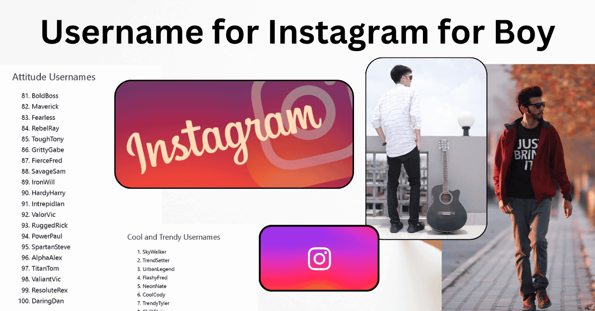 100+ Username For Instagram For Boy: Cool, Creative, And Unique Ideas ...